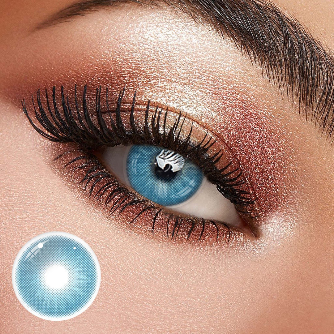 NO1Pretty Love Story DopaMine Blue Colored Contact Lenses